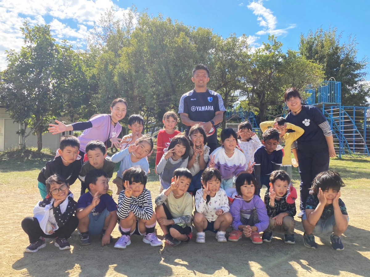 普及No.117【REVSキャラバン】竜洋東こども園にてラグビー体験を実施いたしました | 【公式】静岡ブルーレヴズ