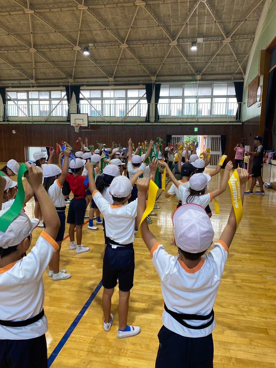 普及No.83【REVSキャラバン supported by 大興金属】磐田市立東部小学校にてタグラ... | 【公式】静岡ブルーレヴズ