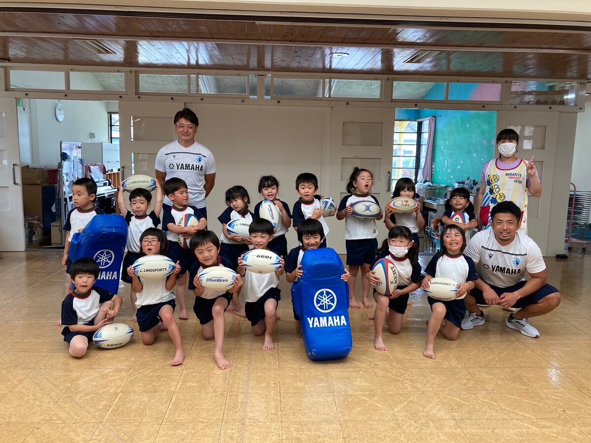 普及No.35【REVSキャラバン】明和第一保育園にてラグビー体験を実施いたしました | 【公式】静岡ブルーレヴズ