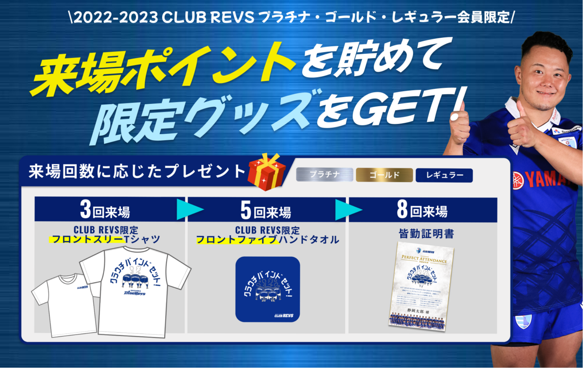 CLUB REVS 来場ポイント付与機能について | 【公式】静岡ブルーレヴズ